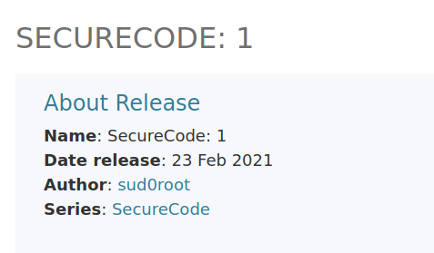 VulnHub - SecureCode | 0x4rt3mis